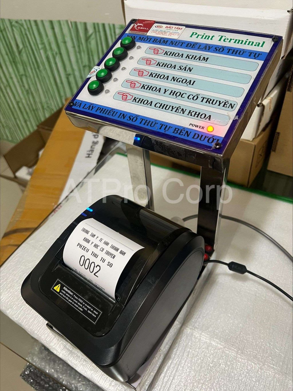 Máy in phiếu thứ tự, Máy lấy phiếu tự động giá rẻ uy tín