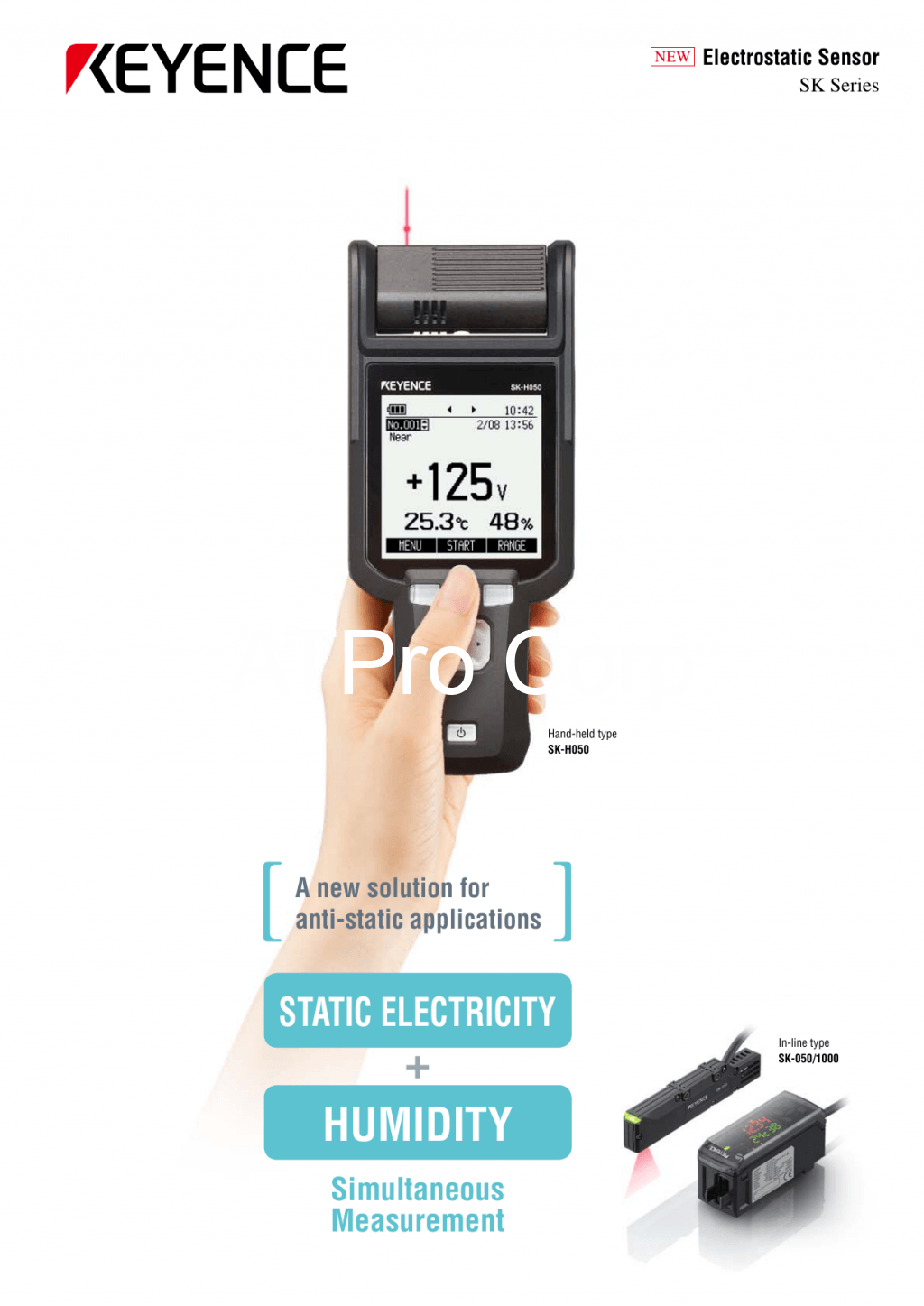 Cảm biến tĩnh điện loại cầm tay SK-H050 chính hãng giá rẻ