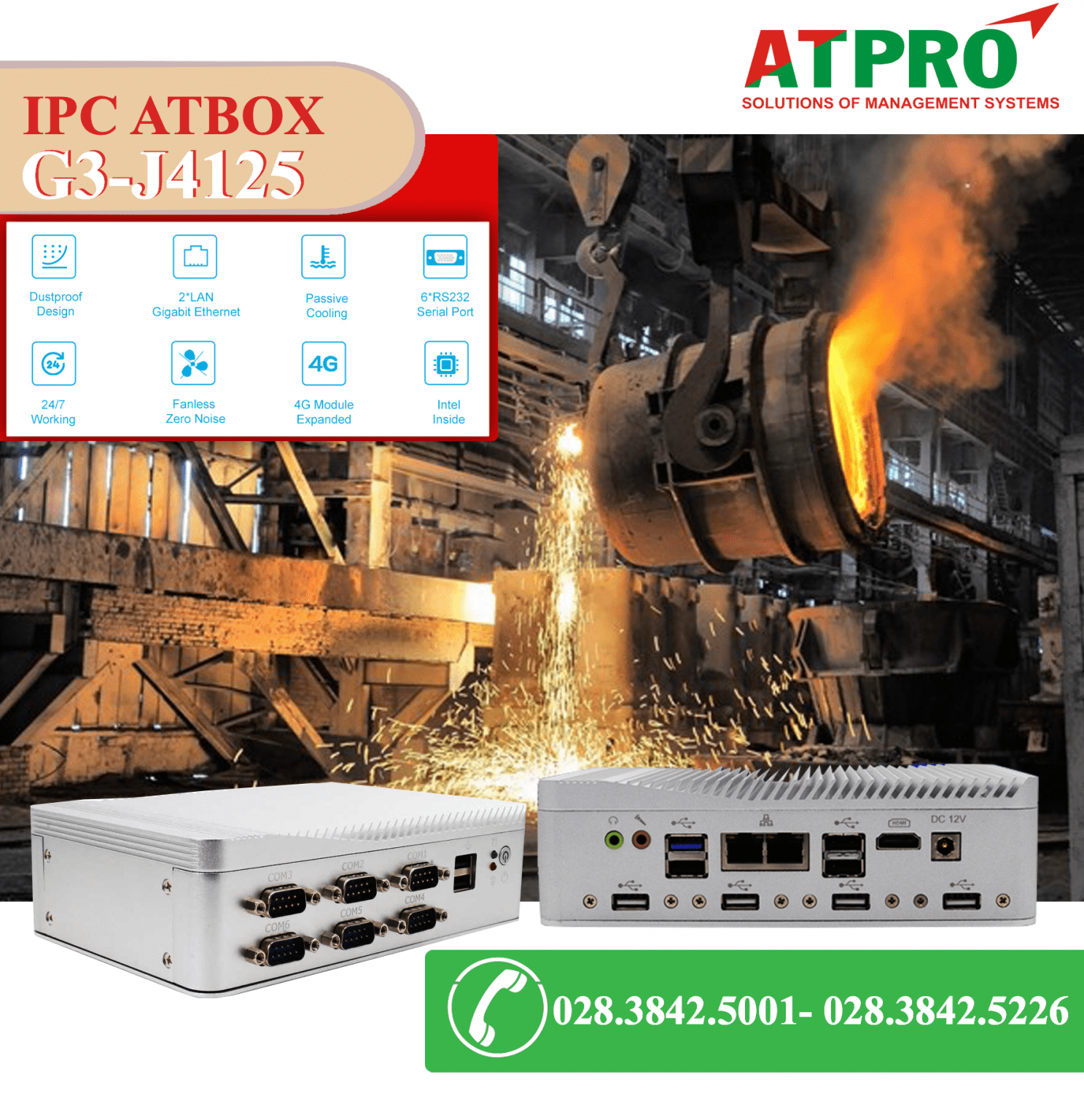 Bộ xử lý trung tâm cpu - MINI PC ATBOX G1-4200U ATPro