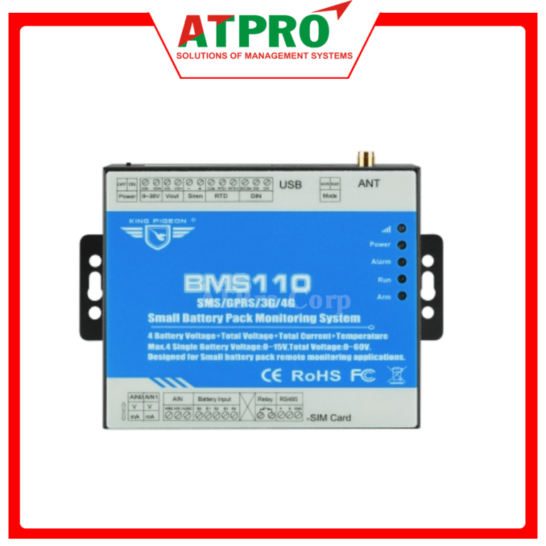 Modbus BMS110 - Hệ thống giám sát pin 4G giá rẻ