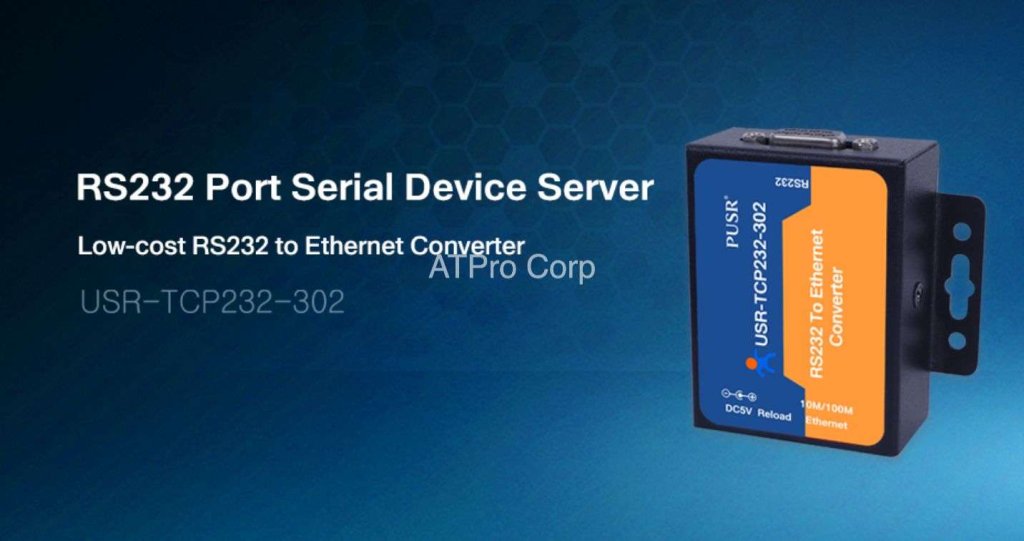 USR- TCP232-302 bộ chuyển tín hiệu RS232 sang Ethernet giá rẻ