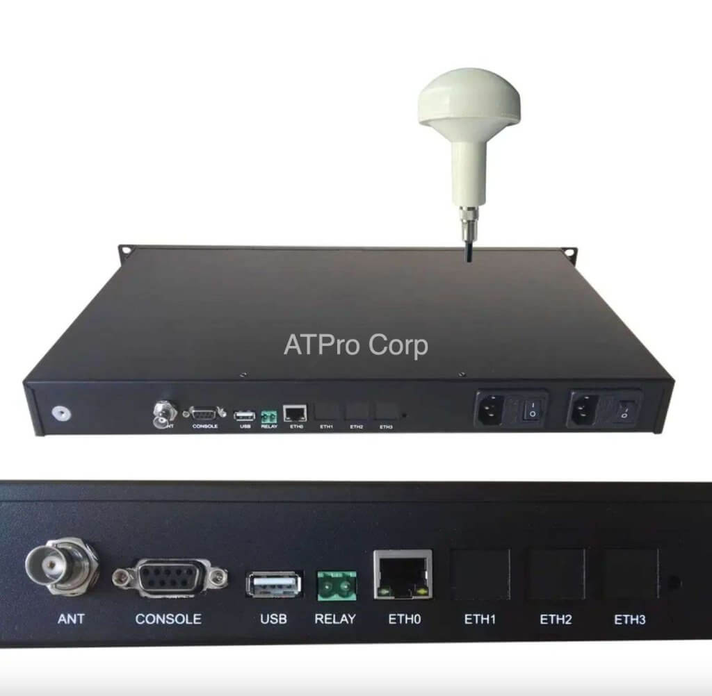 Thiết bị đồng bộ thời gian GPS NTP, Cổng Ethernet 1/2/4 giá rẻ