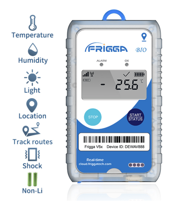 Bộ định vị nhiệt độ và độ ẩm thời gian thực V5C Non-Li(5G-60) giá rẻ